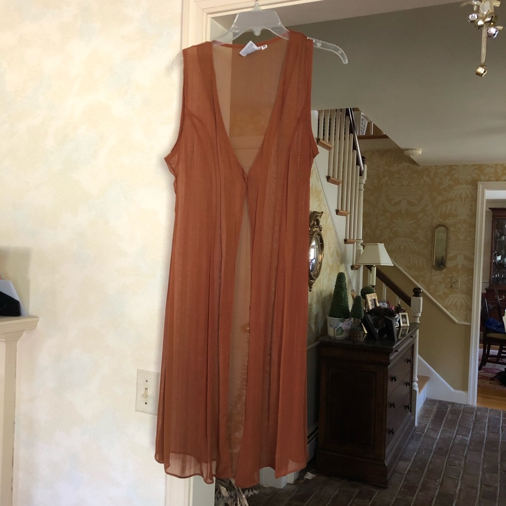 Beautiful Papillon Rust Colored Duster - Gem